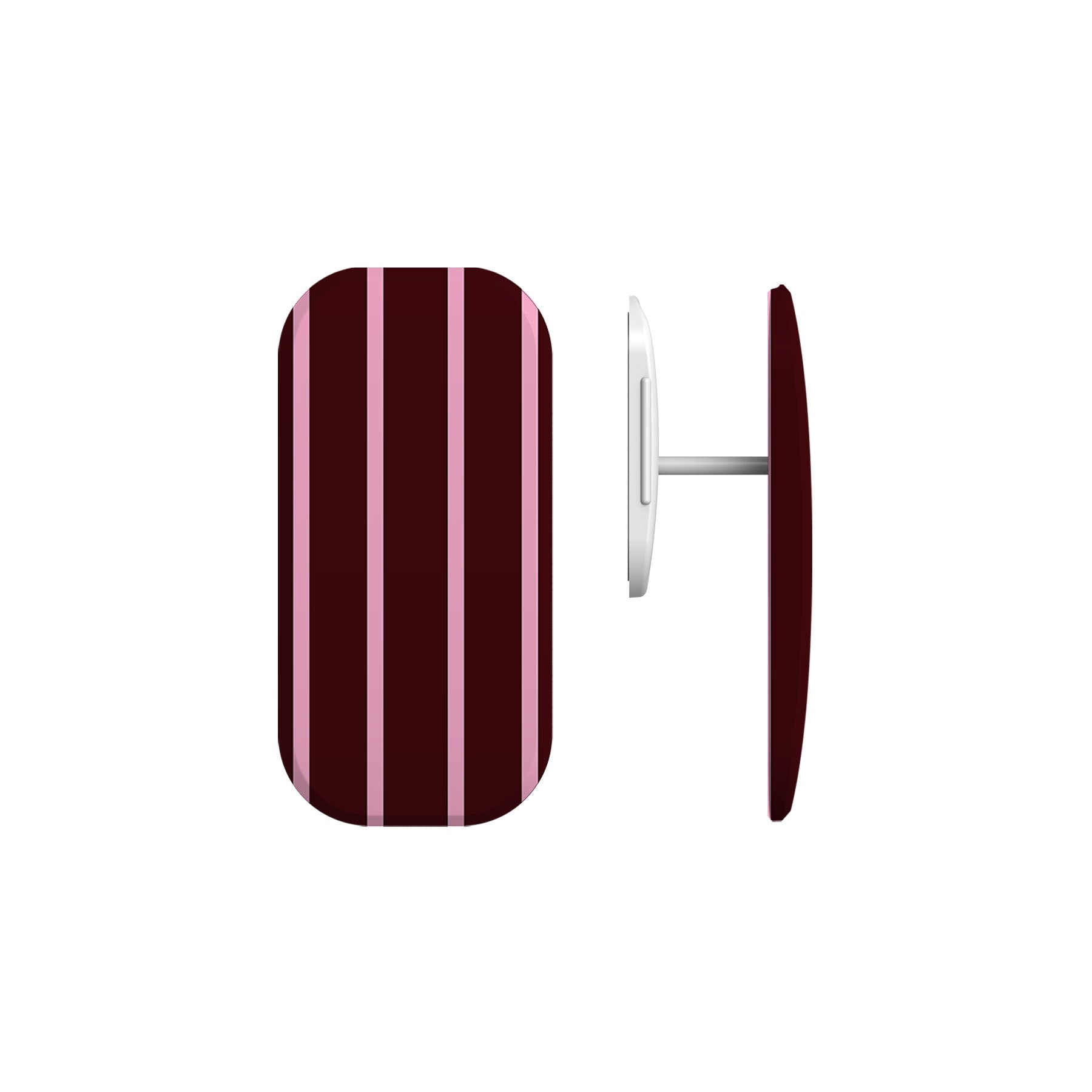 Pink Maroon Striped Phone Holder for iPhone & Android – Acaso London